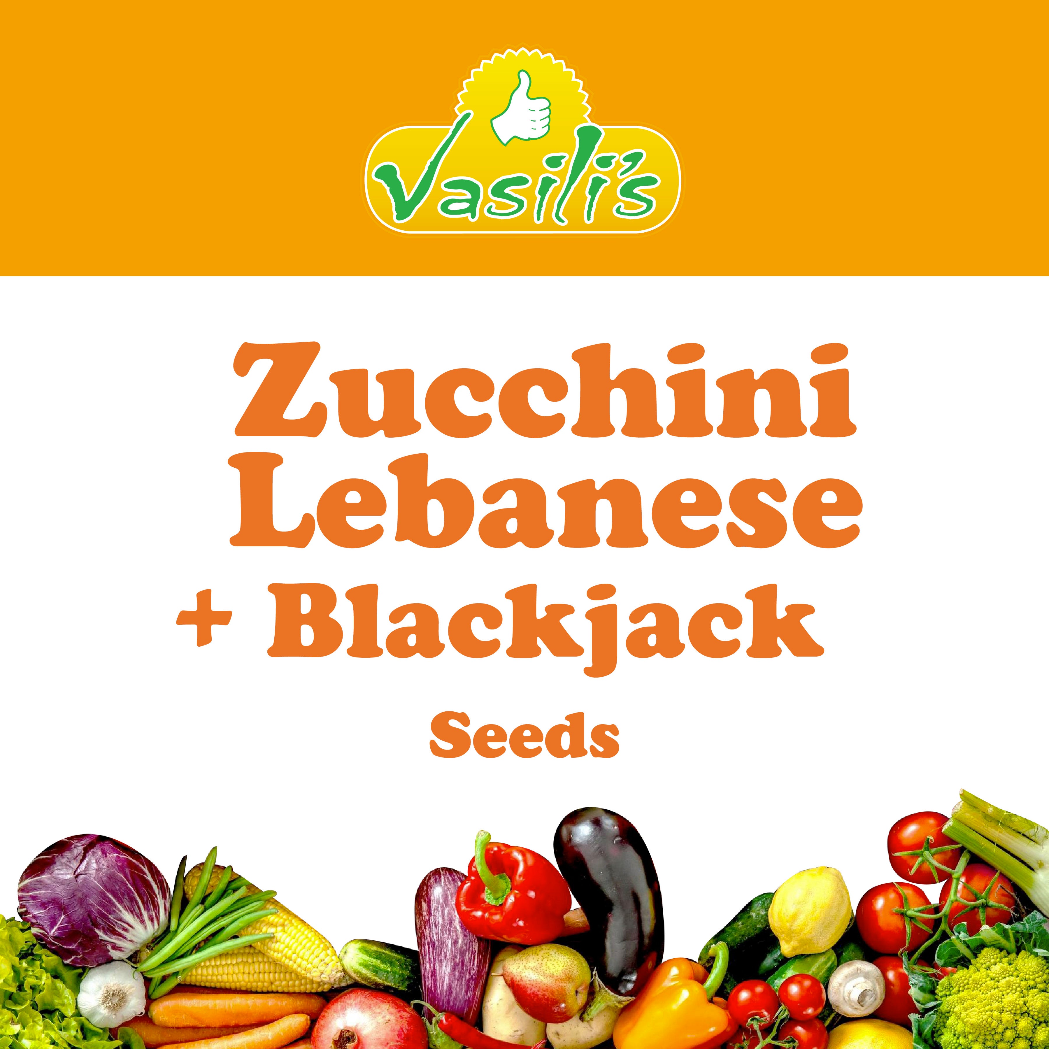 Zucchini Lebanese + Blackjack Seeds – Vasili's Garden