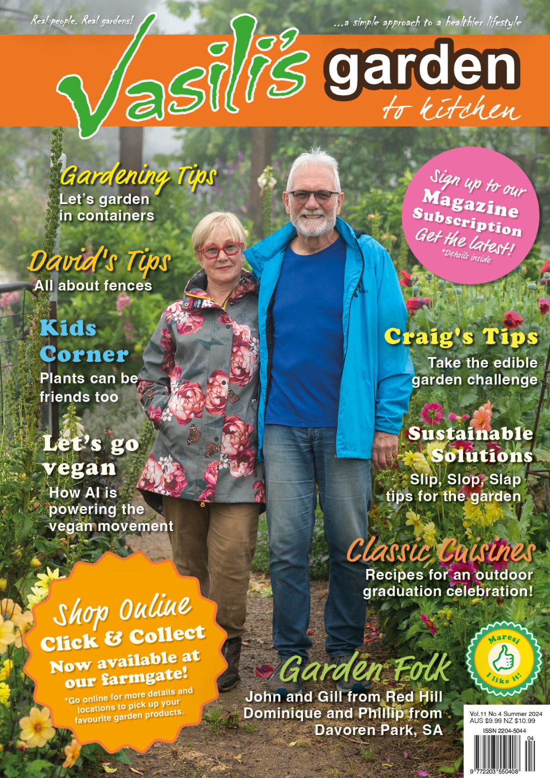 Vasili's Garden to Kitchen Magazine EBOOK - Issue 43 - Summer 2024/25