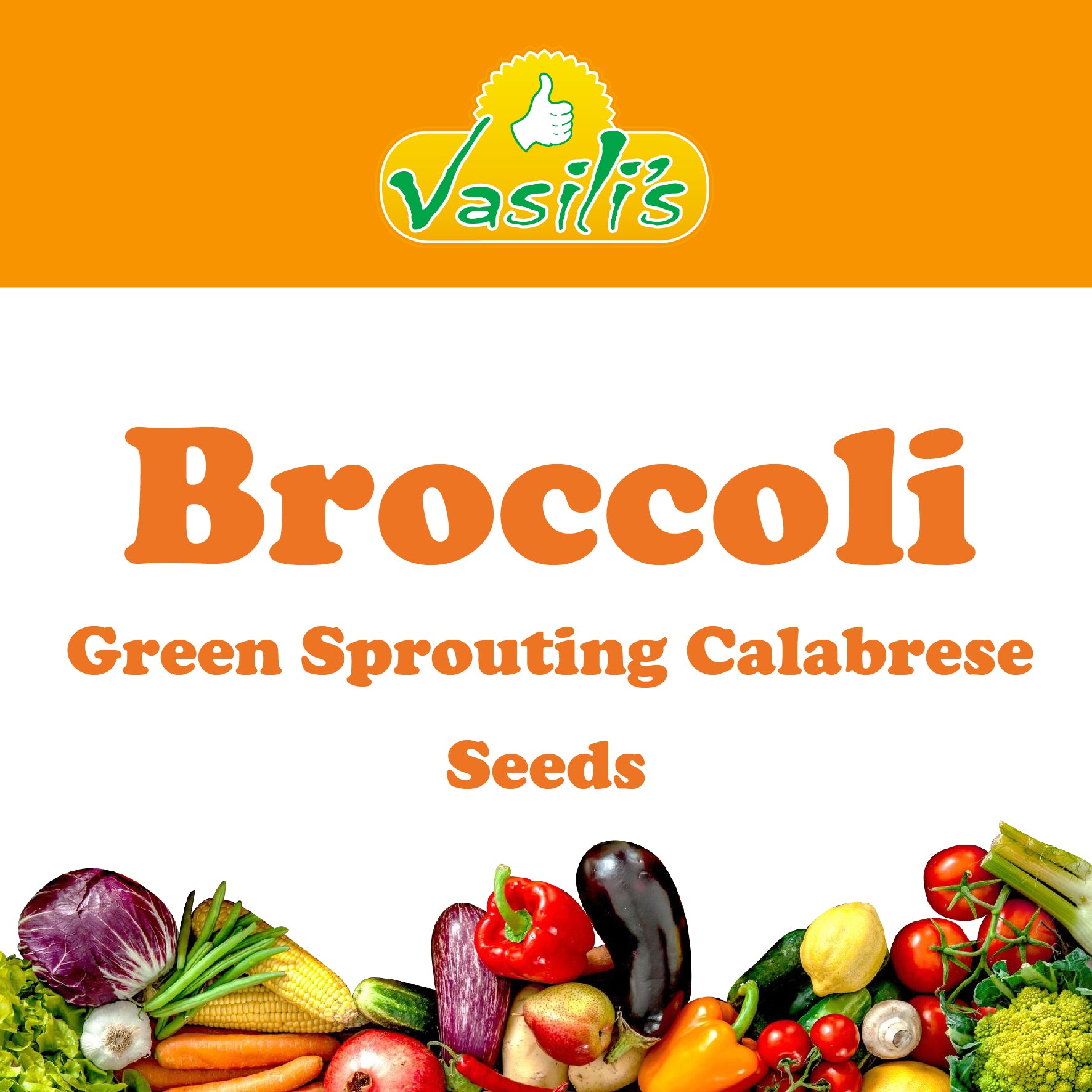 Broccoli Green Sprouting Calabrese Seeds – Vasili's Garden