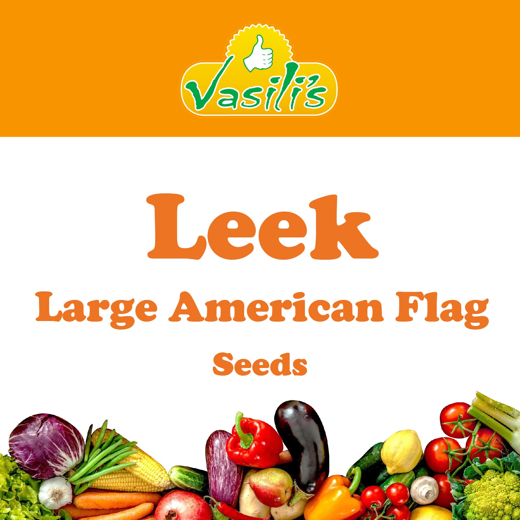 Leek Large American Flag Seeds – Vasili's Garden