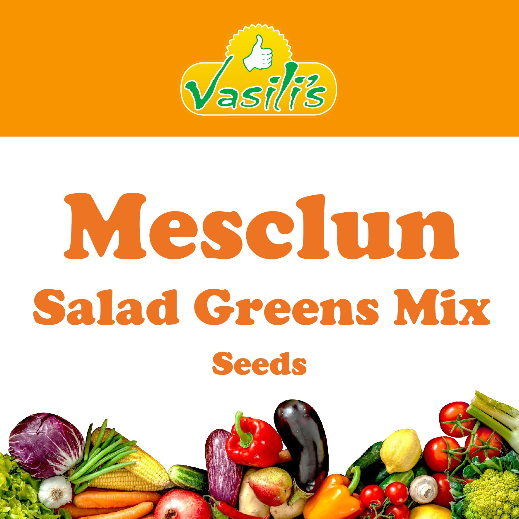 Mesclun Salad Greens Mix Seeds – Vasili's Garden