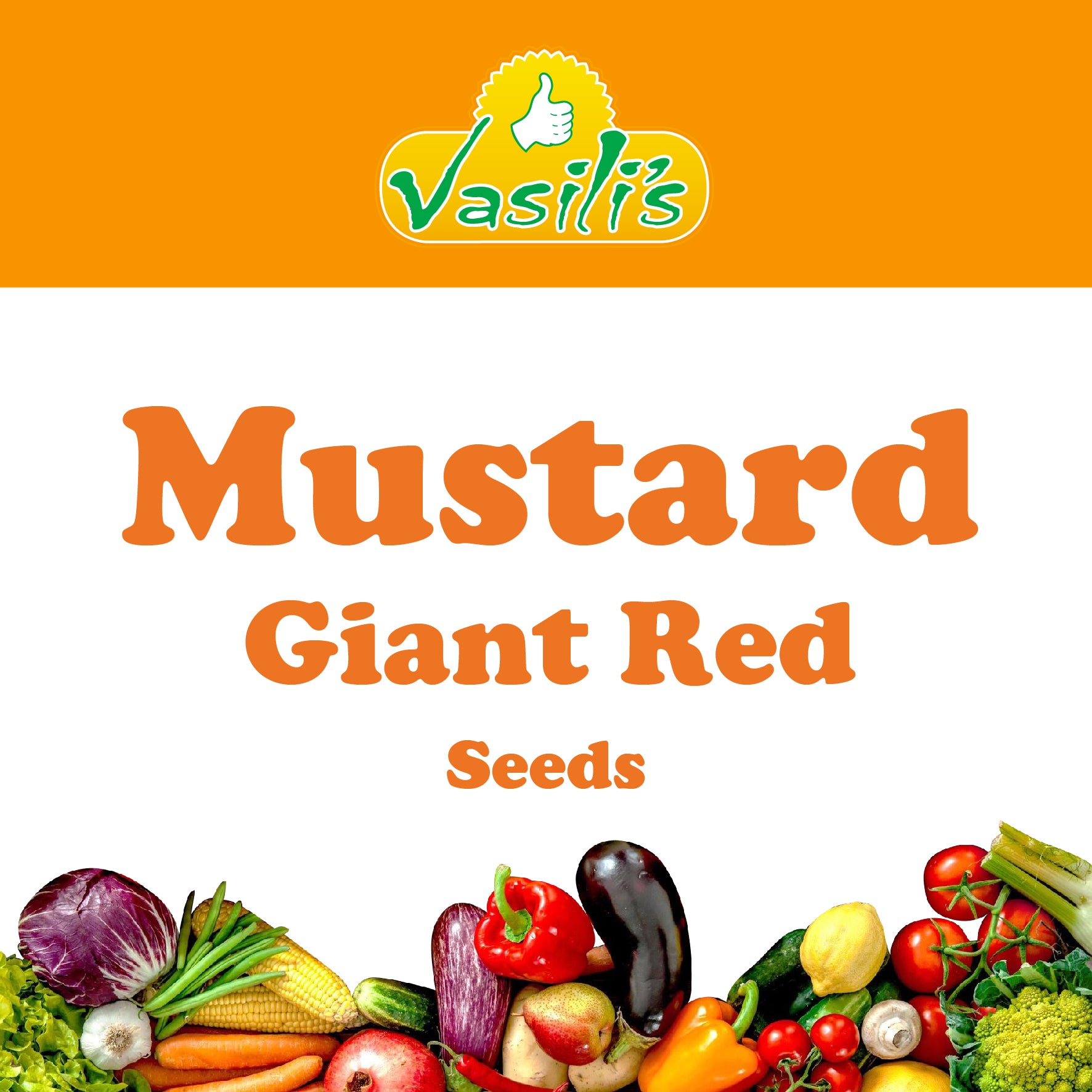 Mustard Giant Red Seeds – Vasili's Garden