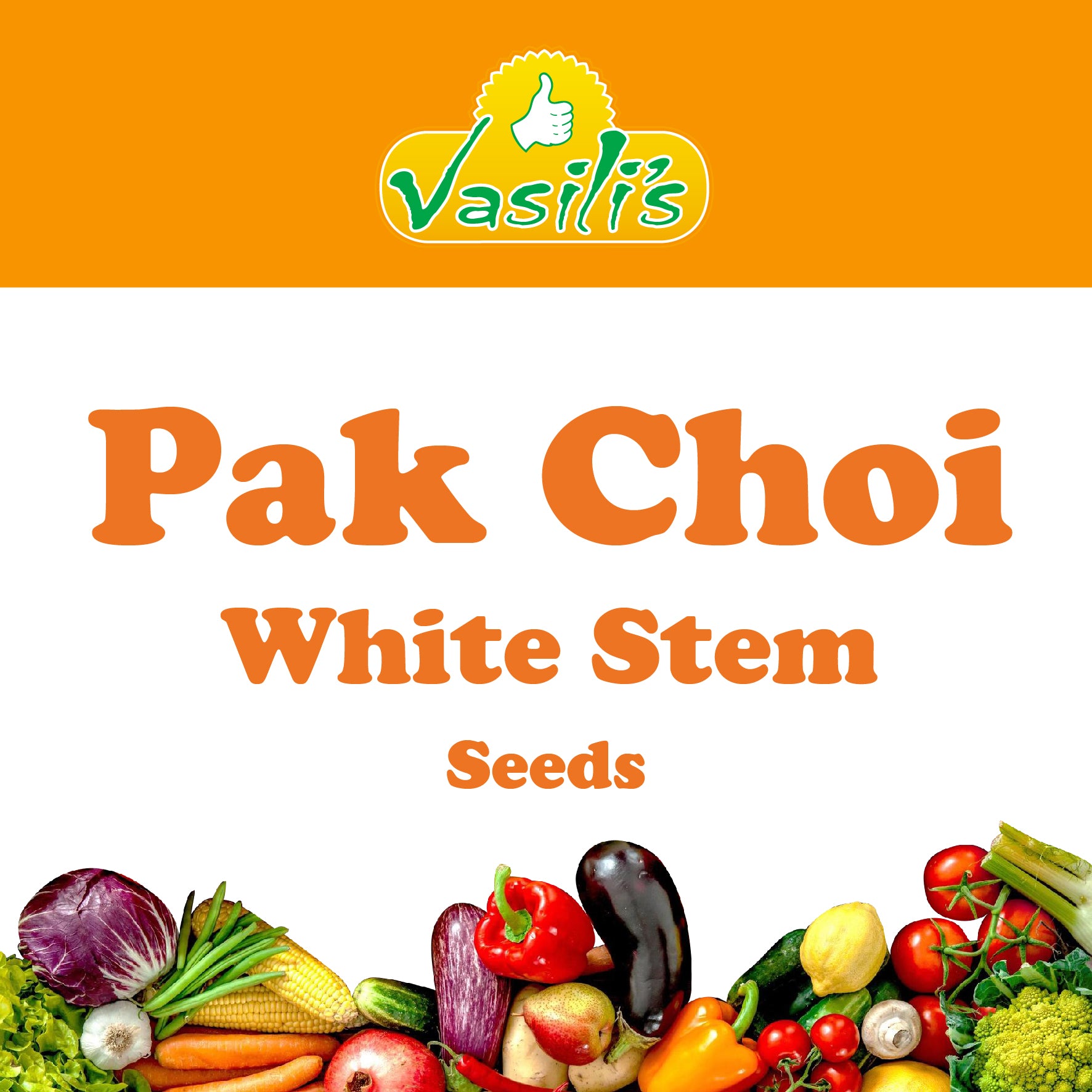 Pak Choi White Stem Seeds – Vasili's Garden