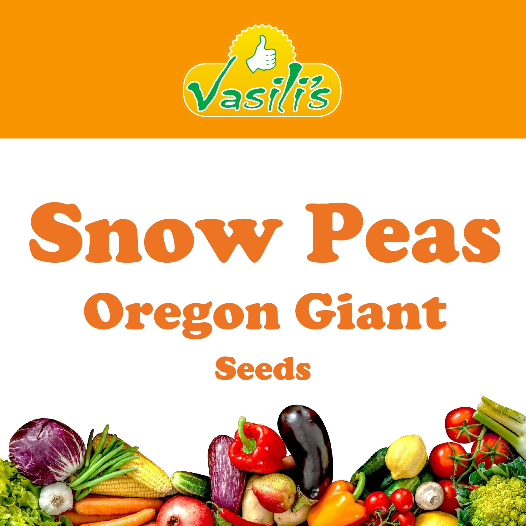 Snow Peas Oregon Giant Seeds – Vasili's Garden