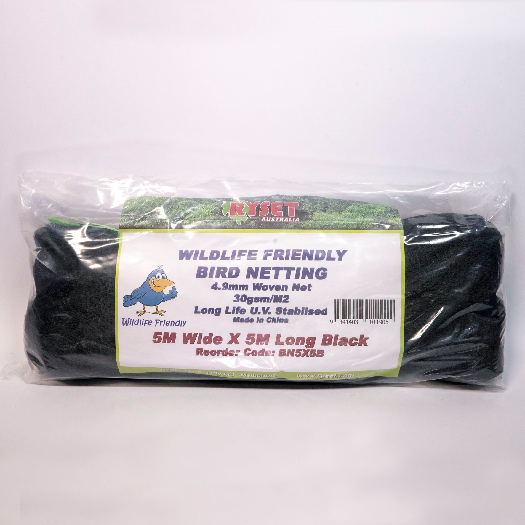 Wildlife Friendly Bird Netting BLACK 5m x 5m – Vasili's Garden